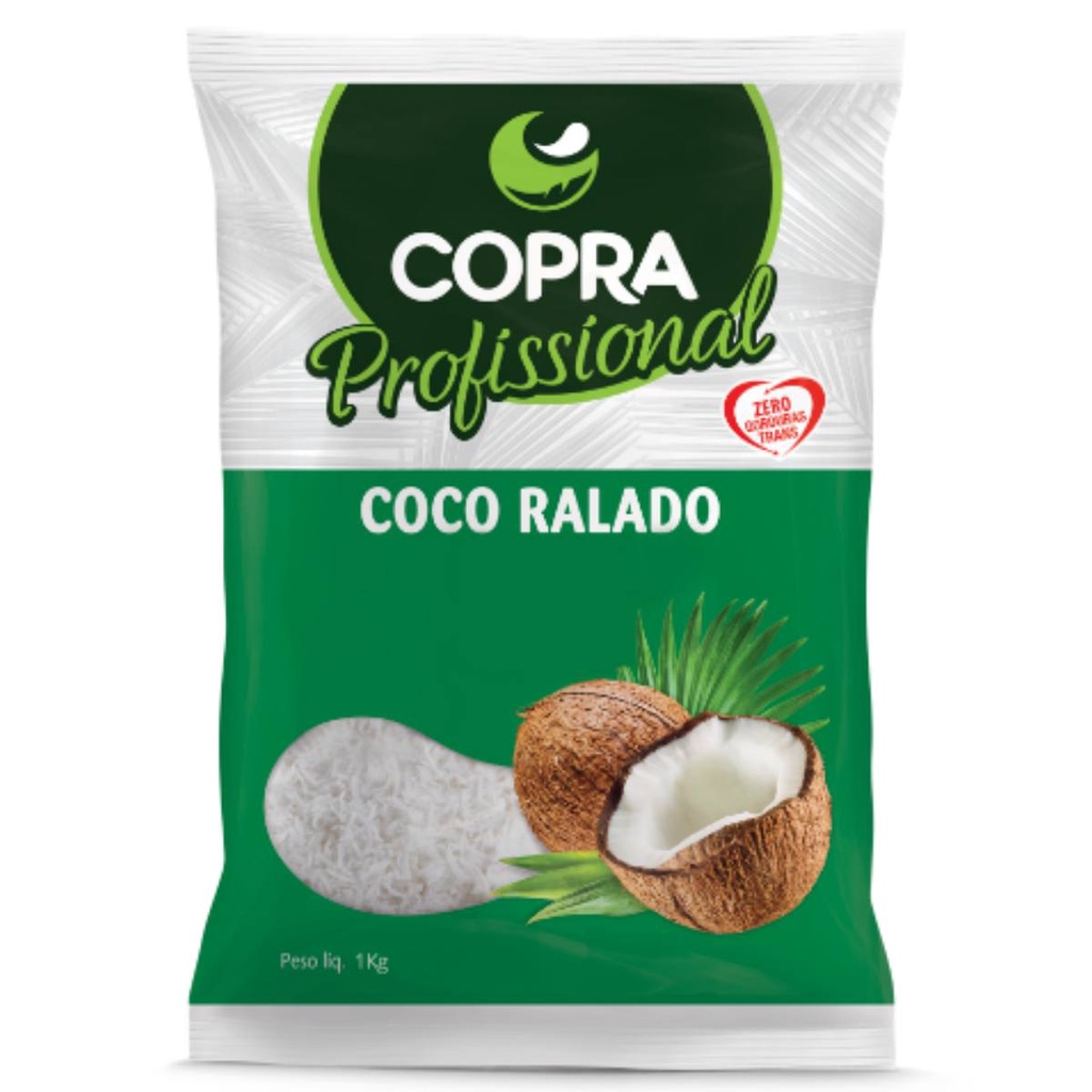 Coco Ralado Fino 1kg Copra Profissional | Shopee Brasil