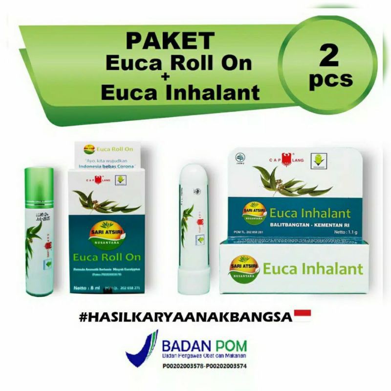 Pacote Inalador Euca + Euca Roll On | Shopee Brasil