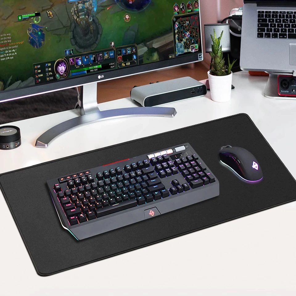 Mouse Pad Gamer em Couro Extra Grande 90x40cm | Shopee Brasil