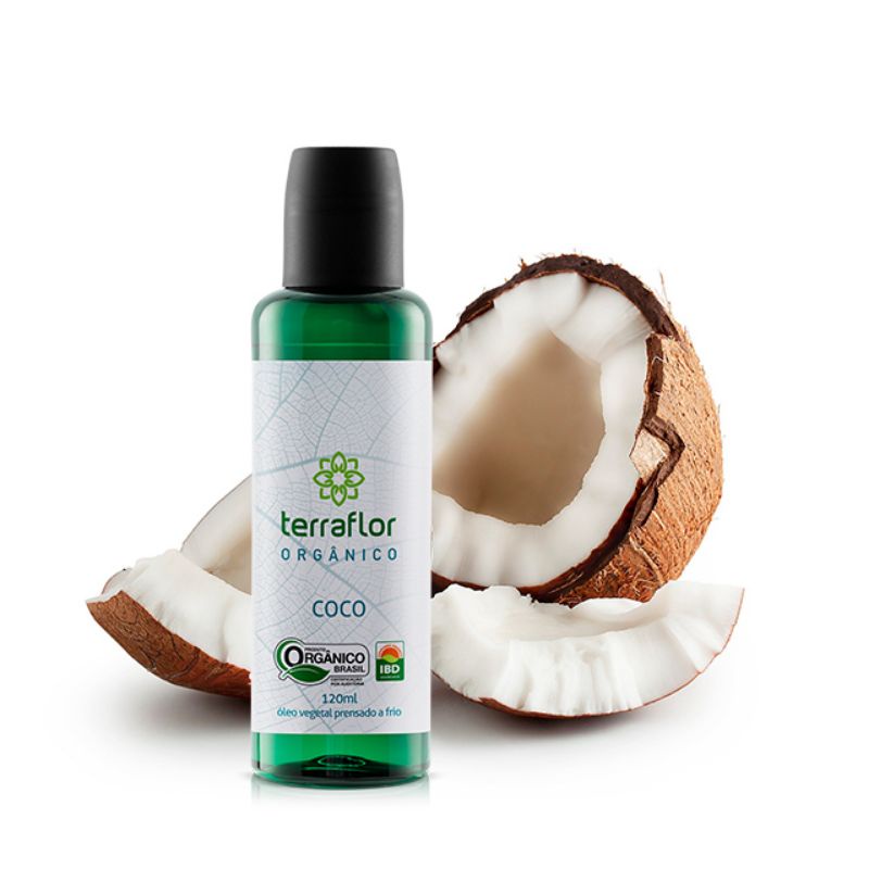 Óleo Vegetal COCO ORGÂNICO Cocos nucifera Terra Flor - 120ml ...