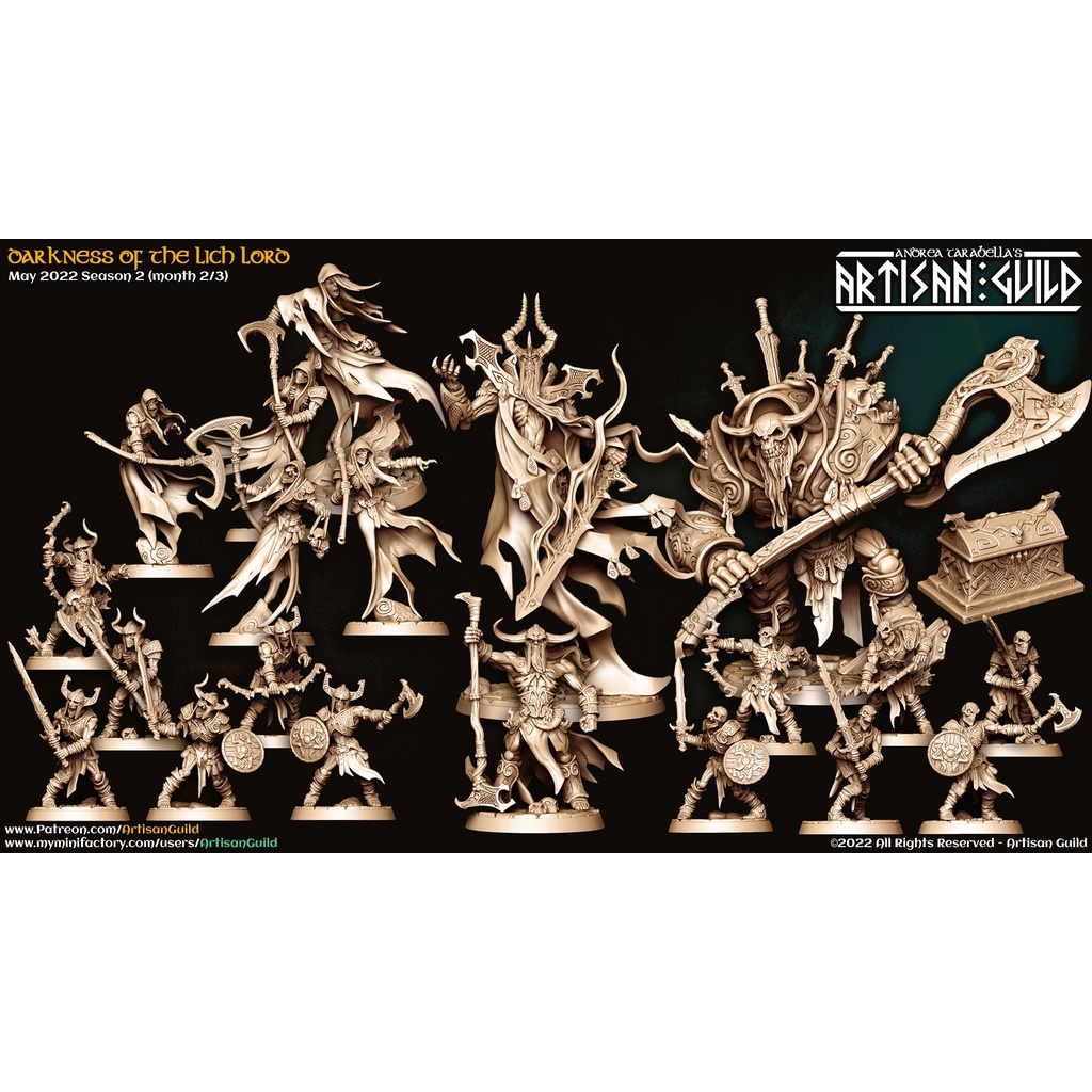 Miniaturas para RPG - Darkness of the Lich Lord - Coleção (D&D ...