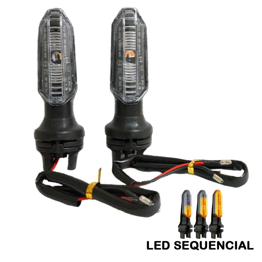 Par Pisca Seta De Led Sequencial Original Stallion Modelo Cb Twister ...