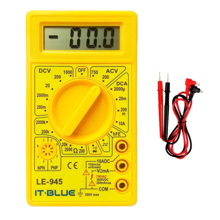 Multimetro Digital Portatil Profissional LE-945 | Shopee Brasil