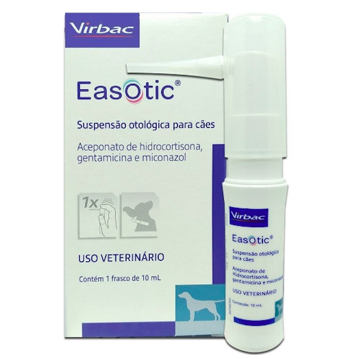 Easotic 10ml - Suspensão Otológica p/ Cães - Virbac - 10 ml | Shopee Brasil