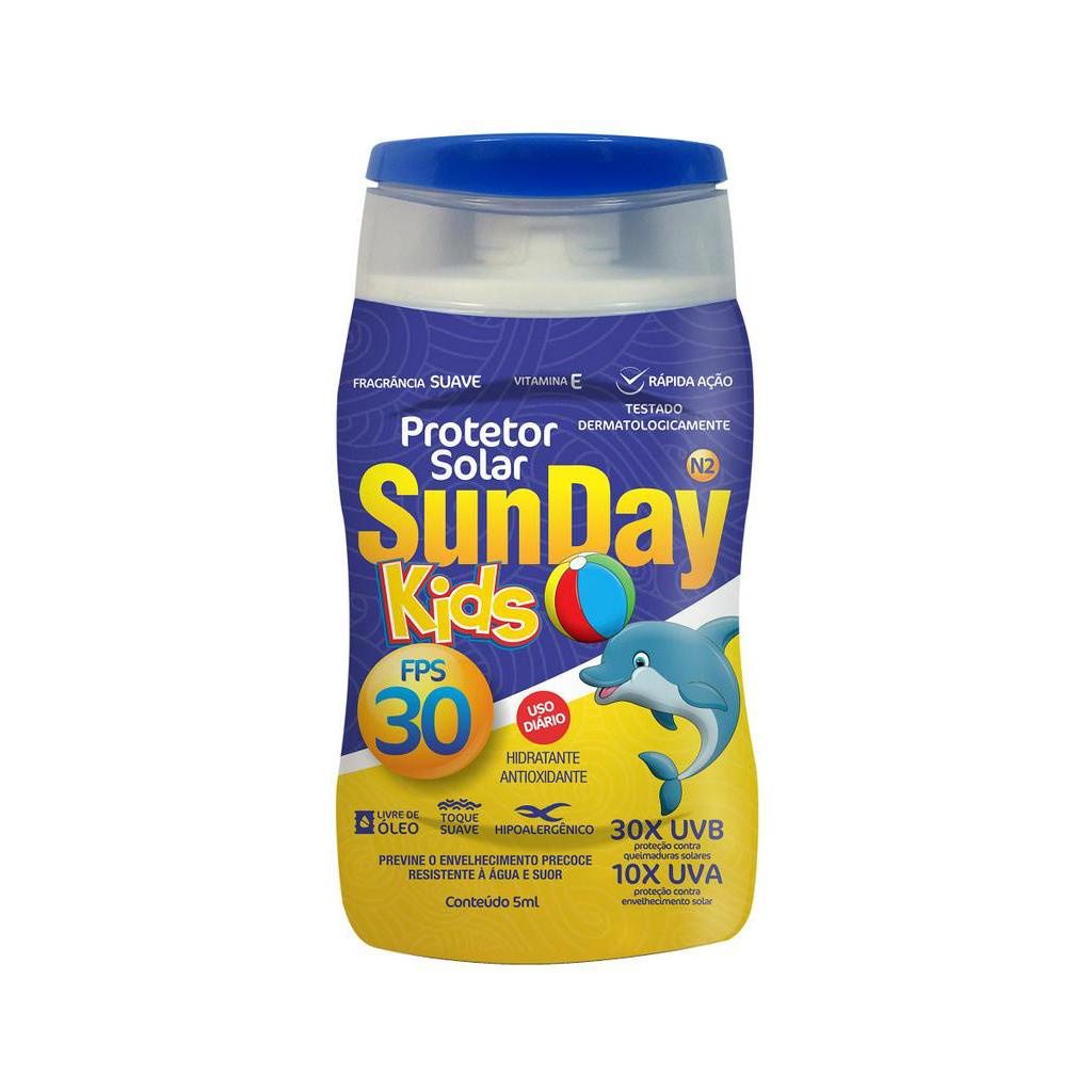Protetor Solar Kids FPS 30 SunDay 120 ml - Fator Proteção Tipo Sundown ...
