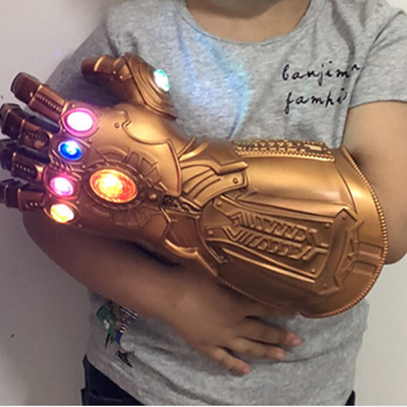 B1R Vingadores Thanos Infinity Gauntlet Luvas Led Light Up Cosplay Para ...