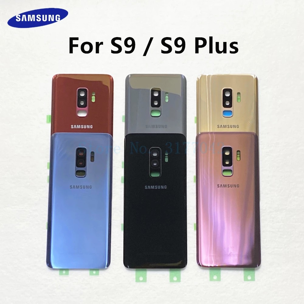 Samsung Tampa Traseira Da Bateria Para Galaxy S9 Plus S9 + G965 SM-G965F G965FD S9 G960 G960F ...