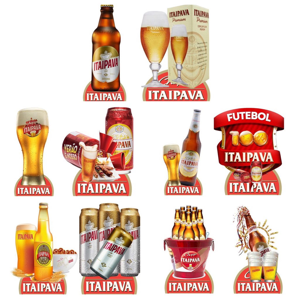 Cerveja Itaipava - 10 Displays de Festa 30cm Totens | Shopee Brasil
