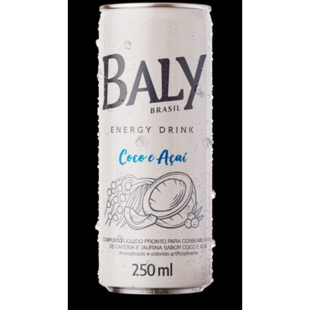 Energético Baly Coco e Açai Lata 250ml | Shopee Brasil
