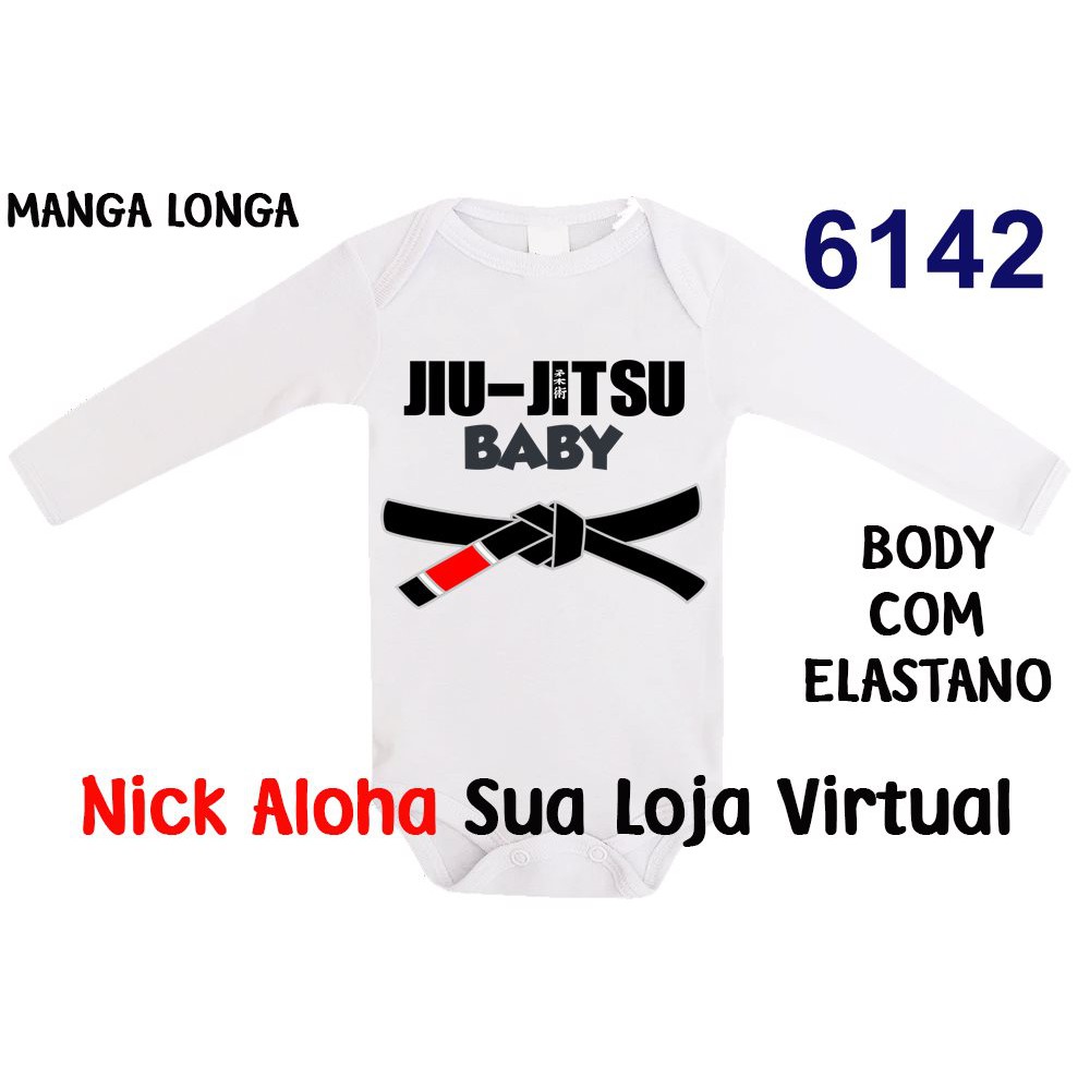 Body Bebê Manga Longa Jiu Jitsu Baby Cód 6142 | Shopee Brasil
