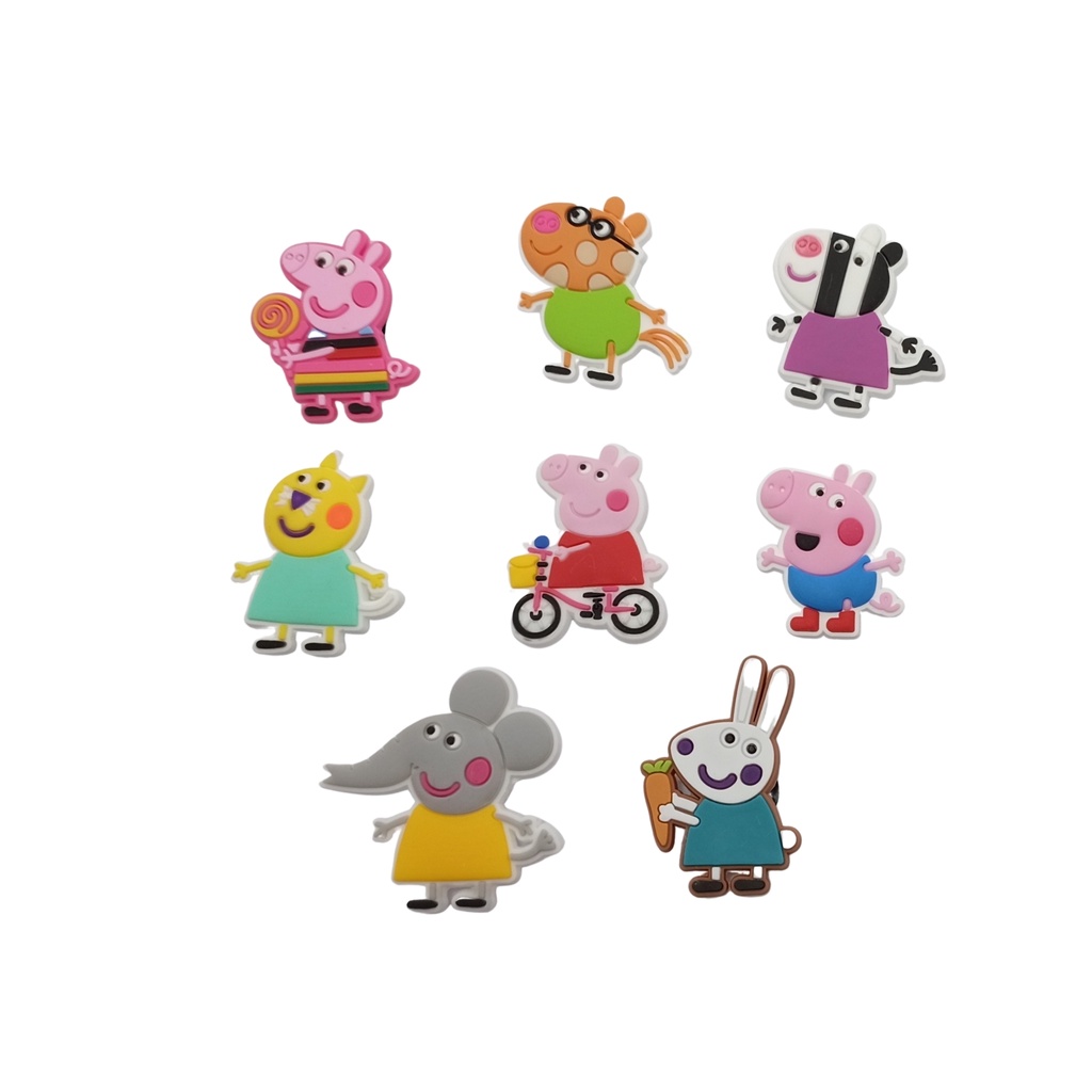 Pin Para Crocs Peppa Pig Kit Com 8 Pins | Shopee Brasil