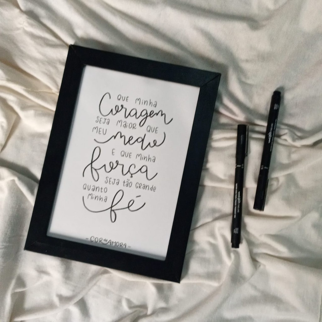 Quadro de lettering | personalizado | Shopee Brasil