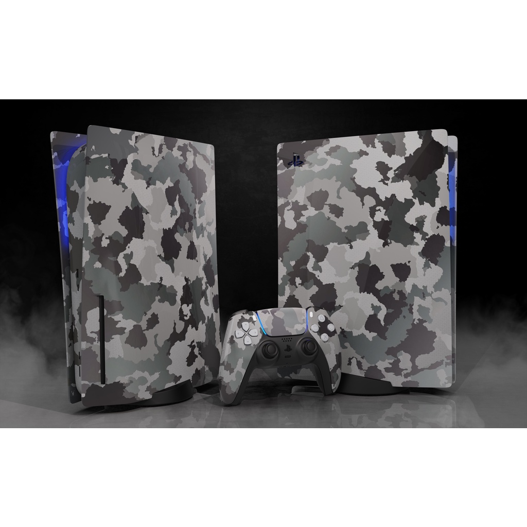 Skin PS5 PLAYSTATION 5 GREY CAMOUFLAGE EDITION | Shopee Brasil