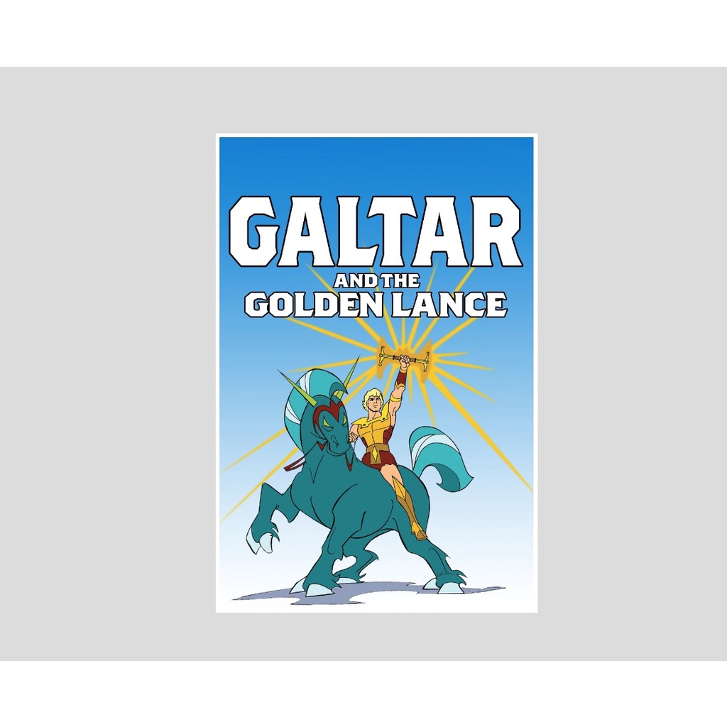 Quadro galtar e a lança dourada cartoon Hanna-Barbera desenho animado ...