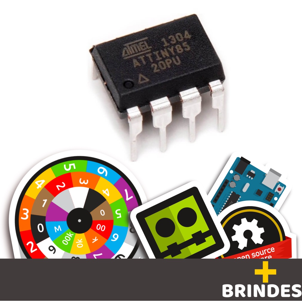 Microcontrolador Attiny85 De 8-bit Atmel Para Arduino | Shopee Brasil