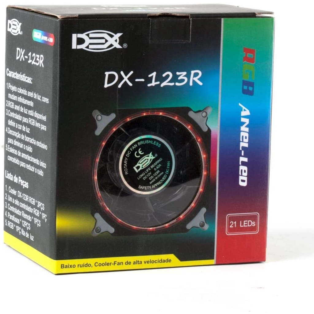 Kit Fan rgb Conjunto Cooler Gamer + Controladora Gabinete Pc Cpu ...