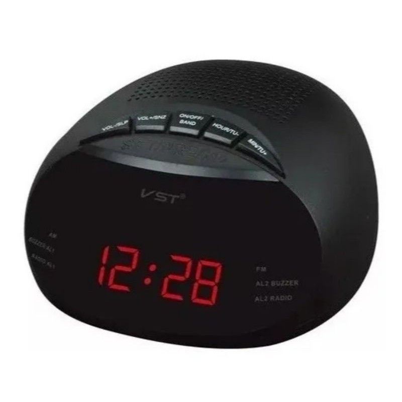 Radio Relogio Digital Am / Fm Despertador Alarme Vst-901 | Shopee Brasil