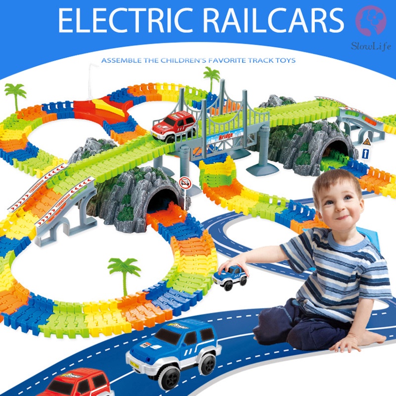 Brinquedos Splicing Pista Para Meninos E Meninas Build Car Track Set ...