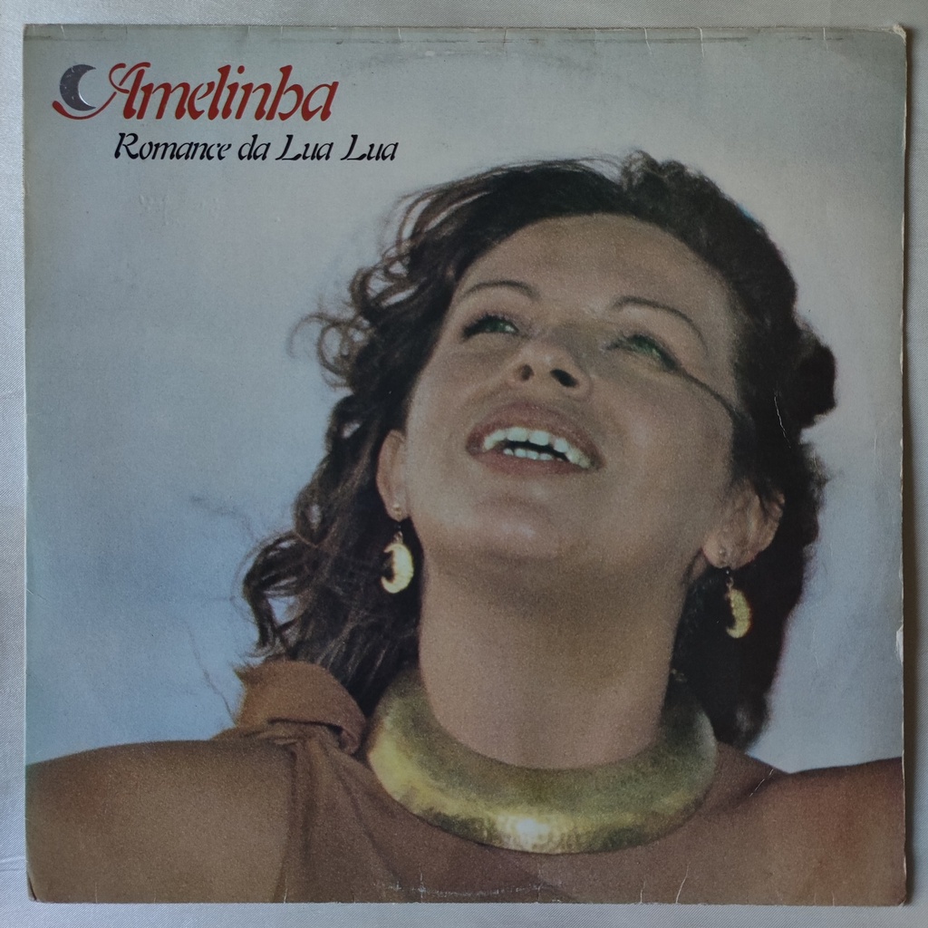 DISCO DE VINIL LP - AMELINHA – ROMANCE DA LUA LUA (1983) | Shopee Brasil