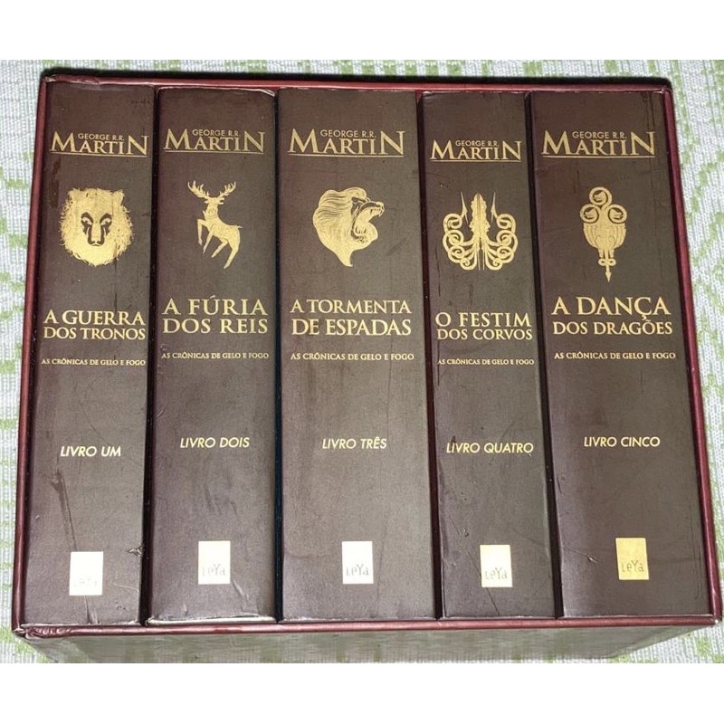 BOX LIVRO AS CRÔNICAS DE GELO E FOGO | Shopee Brasil