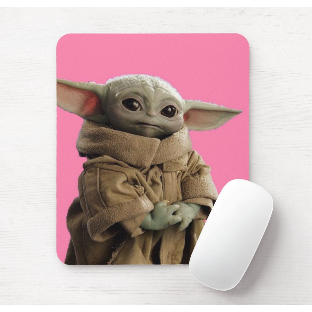 Mouse Pad Baby Yoda Grogu Star Wars | Shopee Brasil