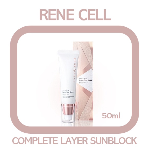 (RENECELL) Bloco De Sol Completa De Camada SPF50 + PA + + 50ml | Shopee Brasil