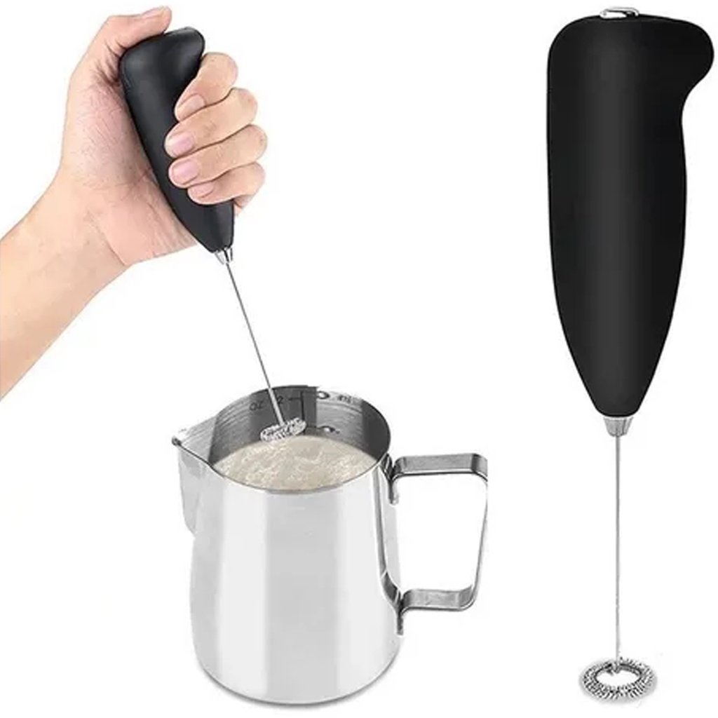 Mini Mixer Elétrico Inox Misturador Bebidas Mexer Milk Shake | Shopee ...