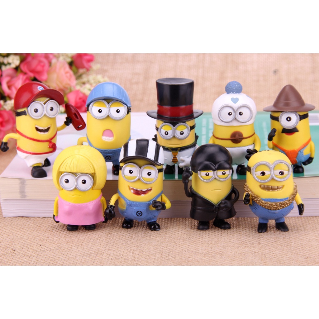 10 Bonecos Minions Coleção Meu Malvado Favorito Miniaturas lindos em ...