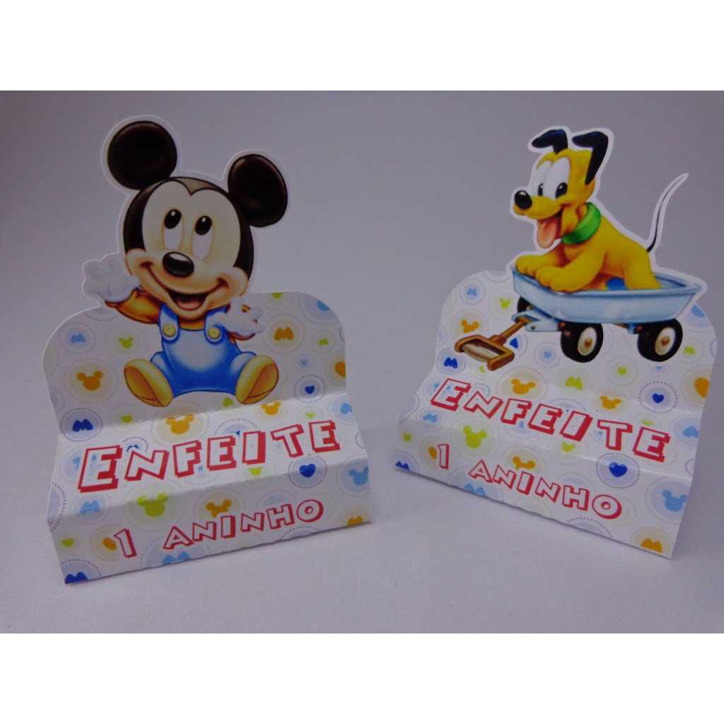 Porta Bis Mekey Baby Personalizado Com o Nome e Idade Lembrancinha ...