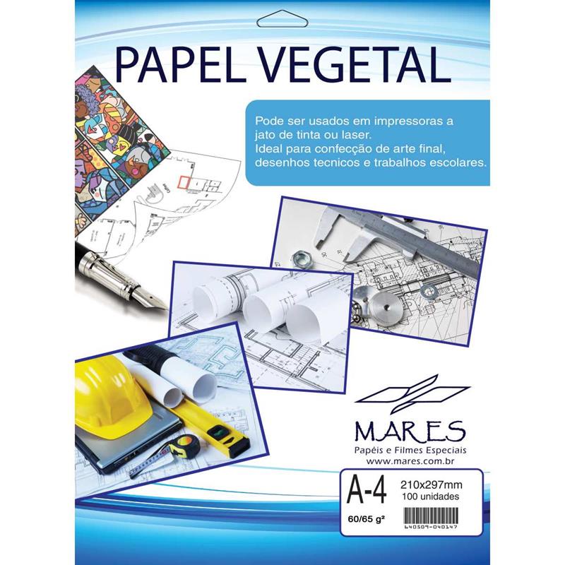 PAPEL VEGETAL A4 60/65G. 210X297MM | Shopee Brasil