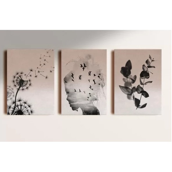 Kit: 3 Placas Decorativas Rose Birds Passaros 20x30 | Shopee Brasil