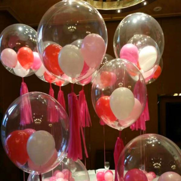 50 unid. Balão Bubble Bobo 36 Polegadas | Shopee Brasil