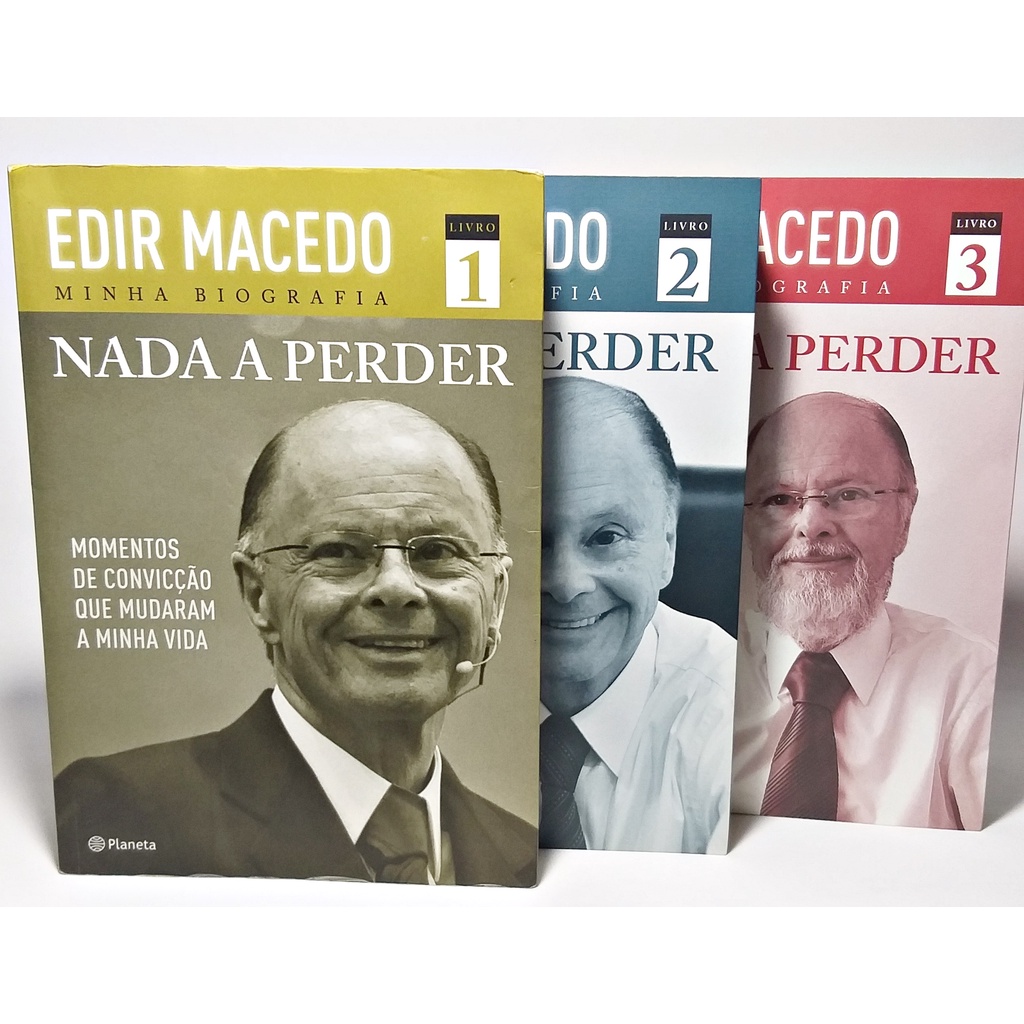 Kit Livro Nada a Perder 1,2,3 - Edir Macedo Biografia | Shopee Brasil