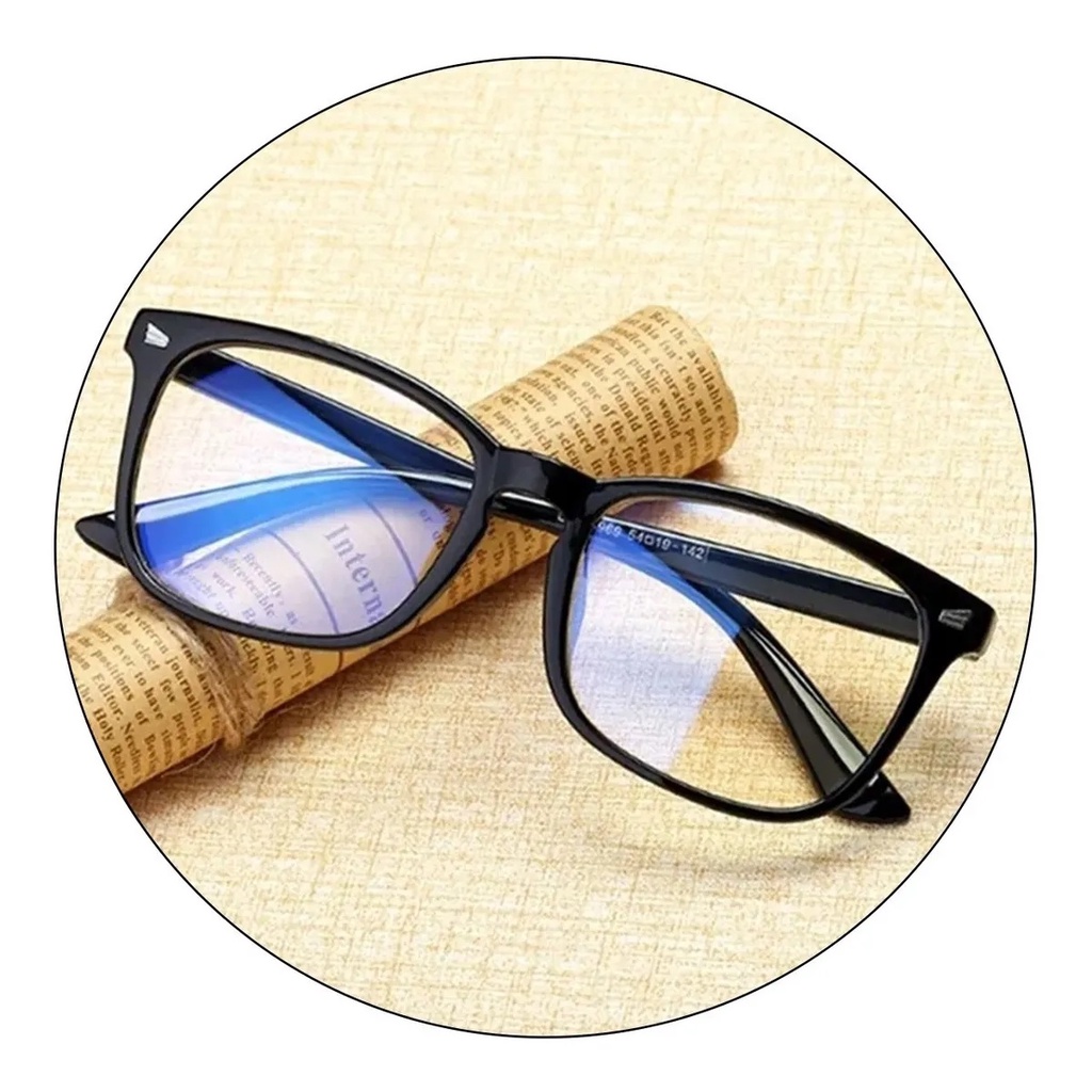 Óculos Blue Ray Blocker Anti Luz Azul Lentes Transparentes | Shopee Brasil