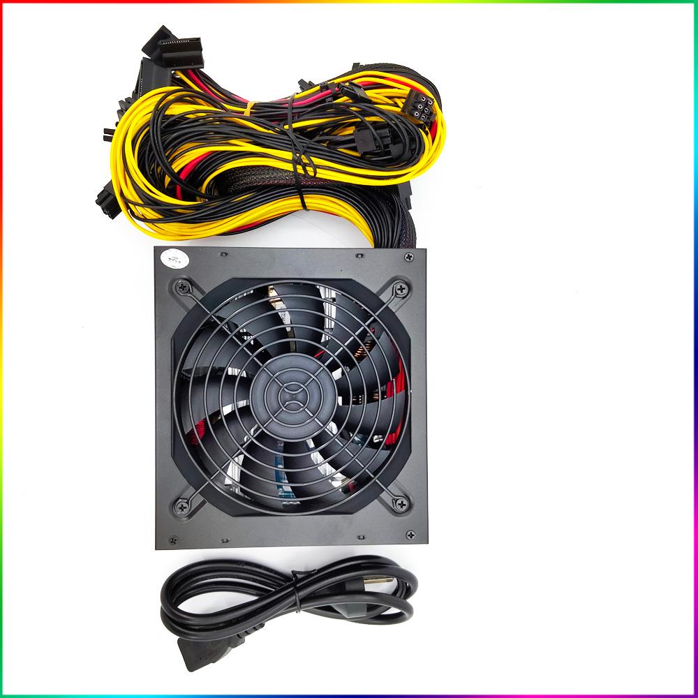 Fonte De Alimentação 2200W Mineração ATX PSU PC Módulo De 6/8 GPU Rig ...
