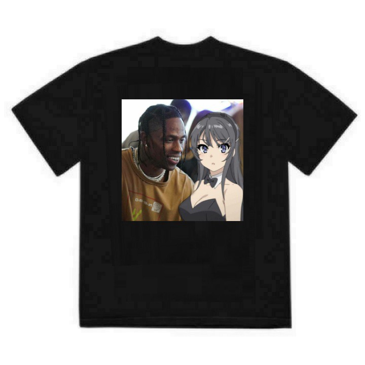 Camiseta Travis Scott with Anime Girl | Shopee Brasil