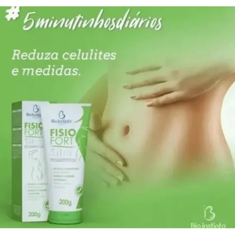 Gel Creme Redutor De Medidas e Gordura Localizada fisiofort Slim ...