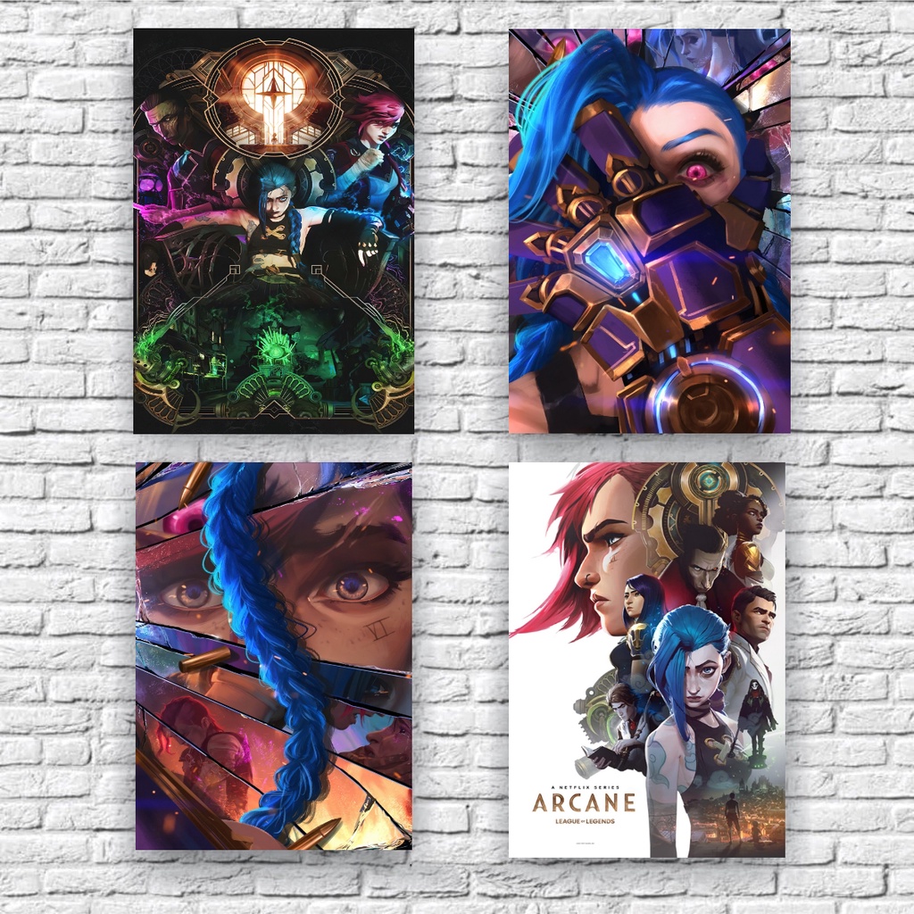 Quadro League Of Legends - Arcane Netflix | Shopee Brasil