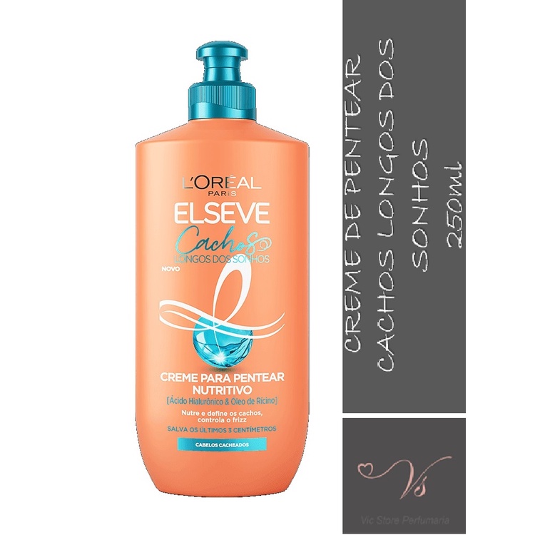 Creme para Pentear 250ml Elseve Cachos Longos dos Sonhos | Shopee Brasil