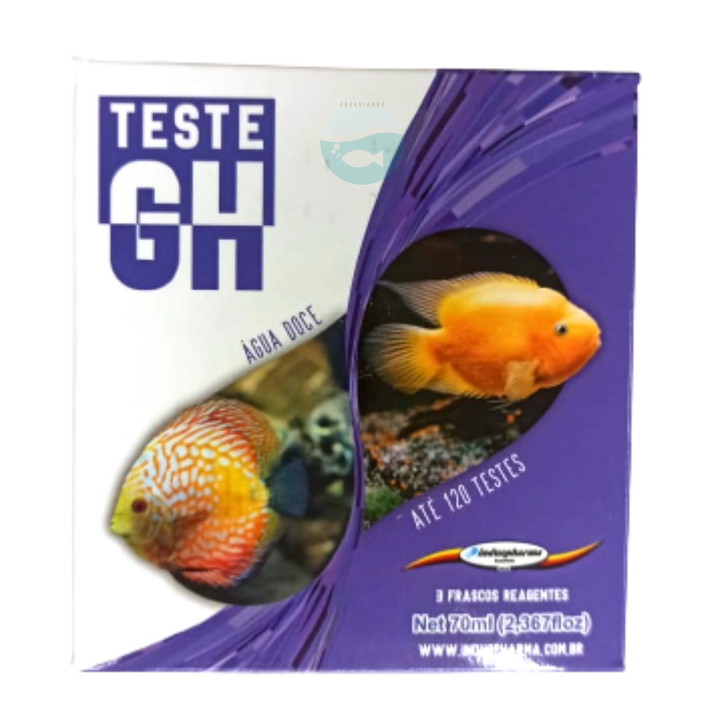 Teste De Dureza Total Gh Induspharma Para Aquario Água Doce - 70ml ...