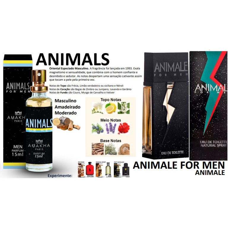 Animale For men (Animale) - AMAKHA ANIMALS MASC - PARFUM 15ML | Shopee ...