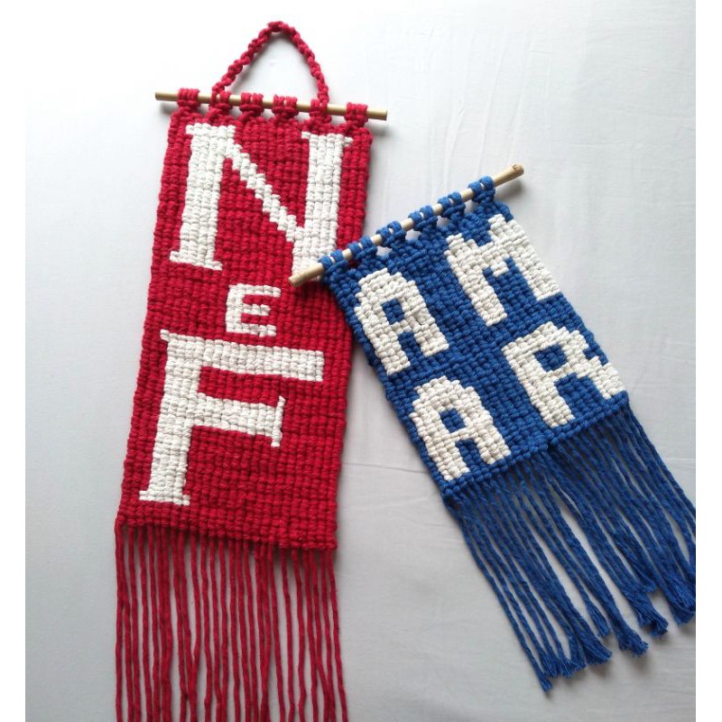 Painel de Macramê Letras PERSONALIZÁVEL | Shopee Brasil