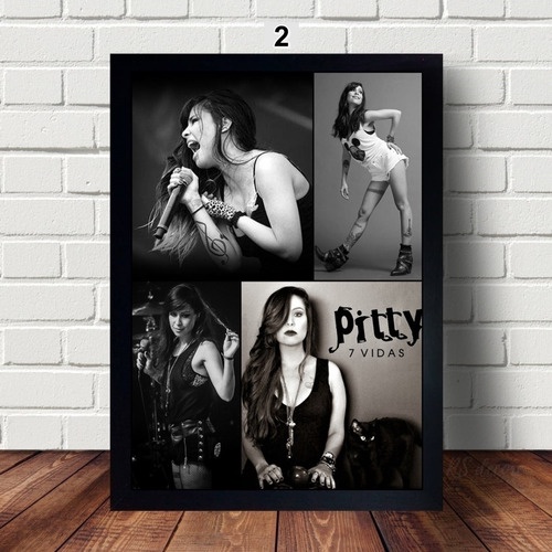 Quadro Poster C\moldura Da Cantora Pitty 43x33cm A3 | Shopee Brasil
