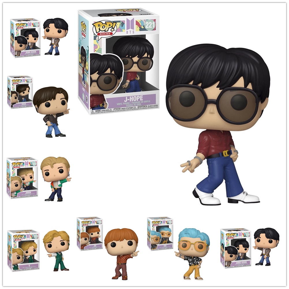 Funko Pop Boneco Action Figure BTS V Jung Kook Jimin Kpop Bangtan Boys | Shopee Brasil