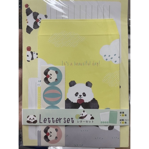 Kit de Papel de carta panda importado | Shopee Brasil