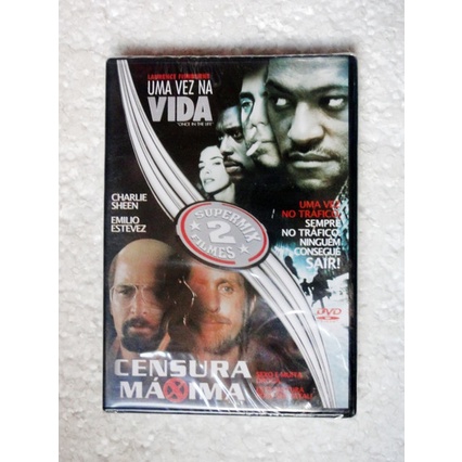 Dvd Uma Vez Na Vida E Censura Máxima Supermix 2 Filmes Em Um Único Box ...