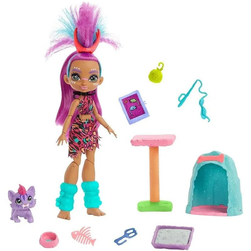 Boneca Cave Club Roaralai Com Pet Articulada - Mattel | Shopee Brasil