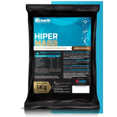 Hiper Mass (1kg) Sabor Chocolate - Growth Supplements | Shopee Brasil