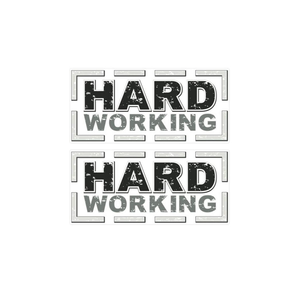 Par Emblemas Adesivos Hard Working Pick-up Fiat Strada | Shopee Brasil