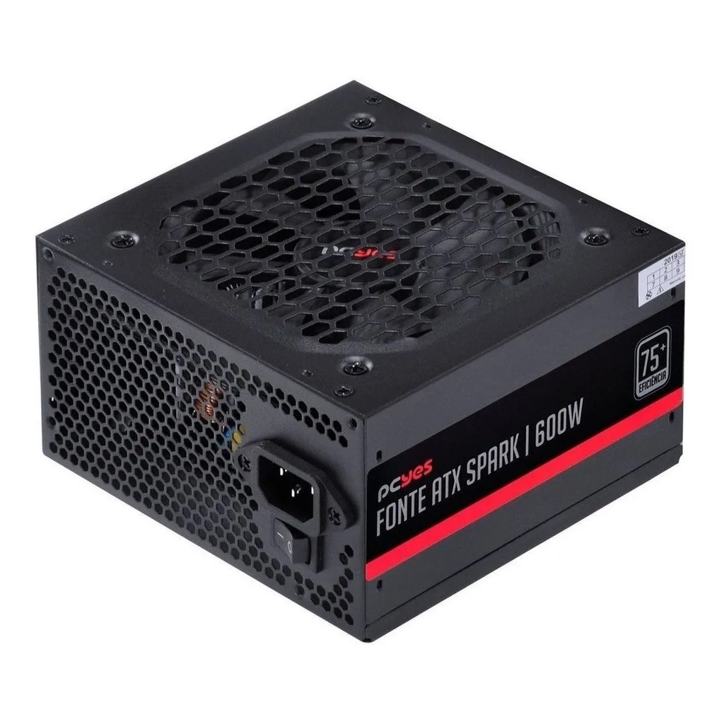 Fonte Pc 600w Reais Bivolt Automatico | Shopee Brasil